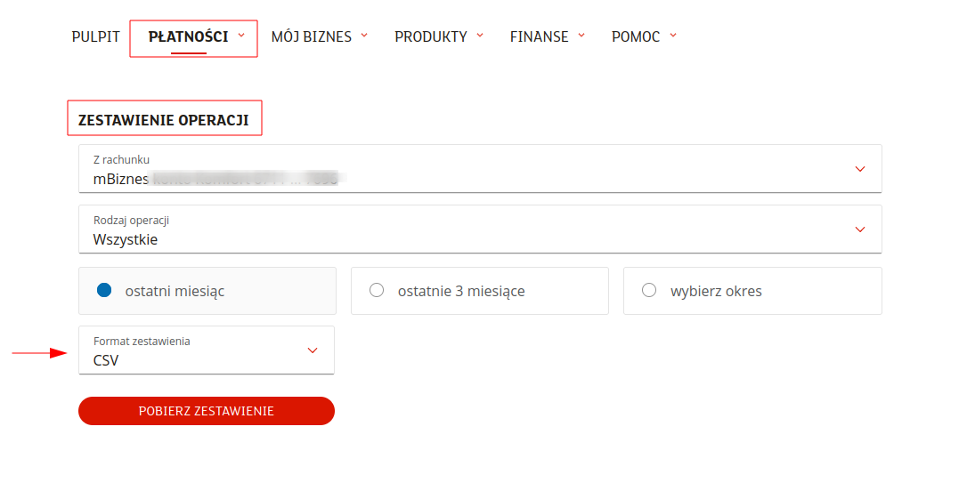 Jak pobrać plik csv z banku do importu wyciągu bankowego? - KonektoSmart Wsparcie Biur Rachunkowych